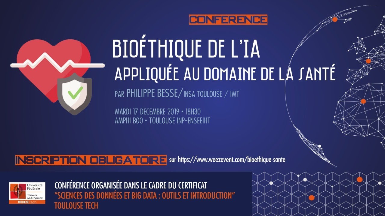 Bioéthique de l'IA appliquée au domaine de la santé - YouTube