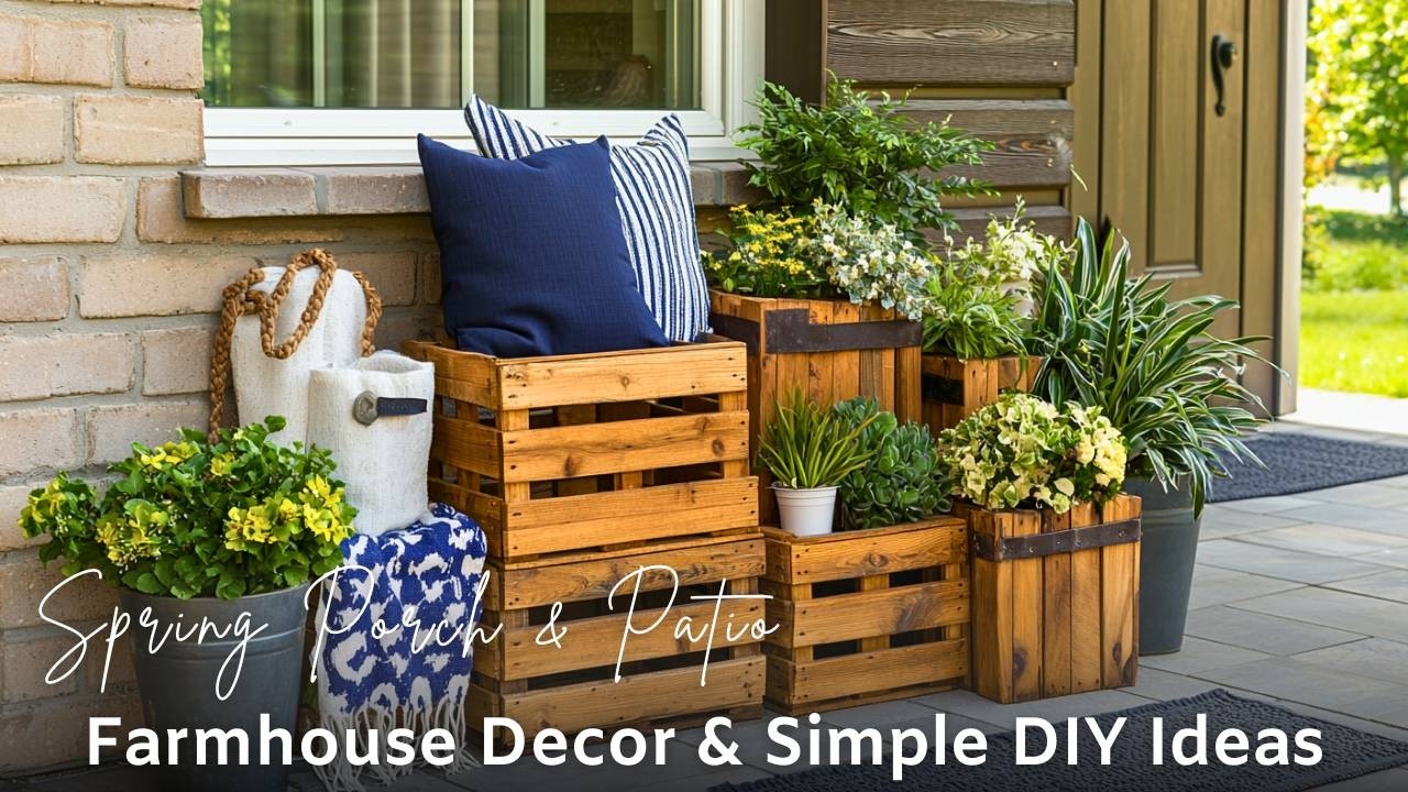 Timeless Spring Porch & Patio Ideas | Elegant Farmhouse DIY Decor Made ...