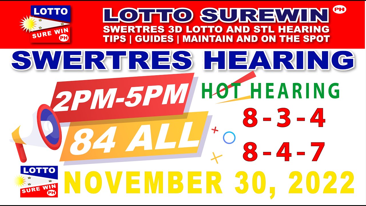 SWERTRES HEARING 2PM-5PM | SWERTRES SUREWIN, PABUNOS AND ON THE SPOT ...