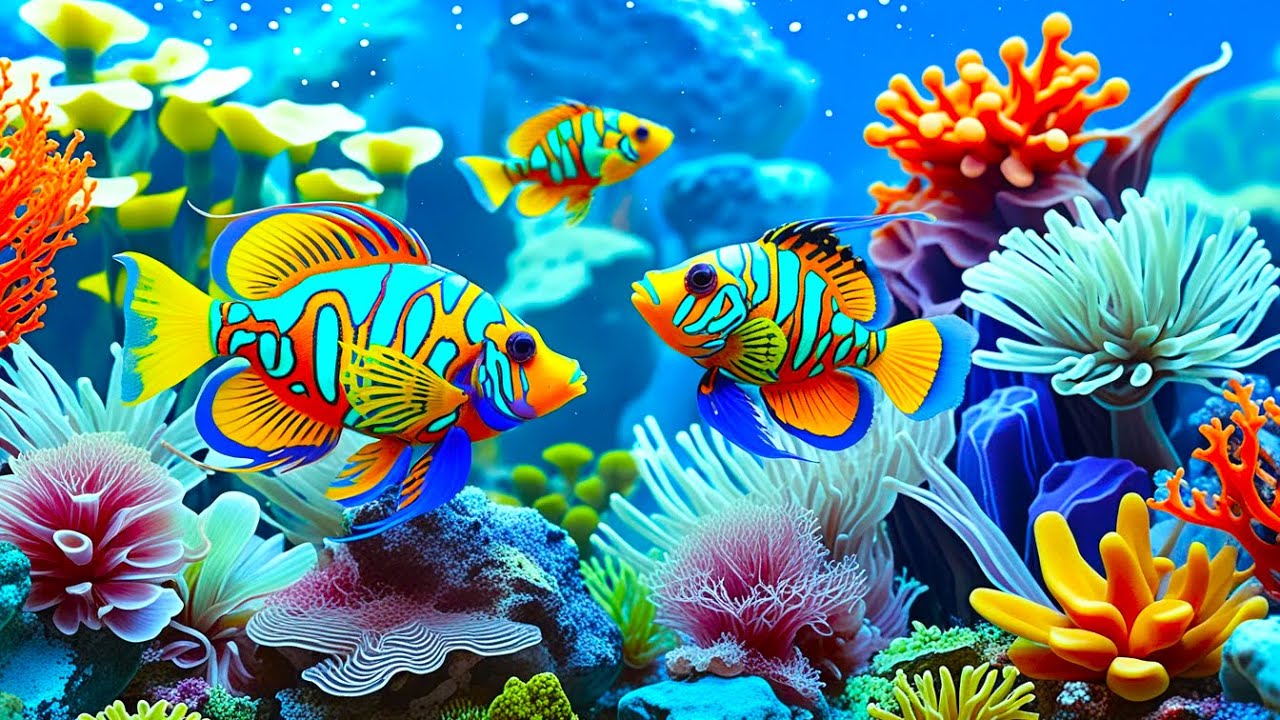 Natural Fish Tank 4K VIDEO - A Wonderland of Colors, Captivating ...