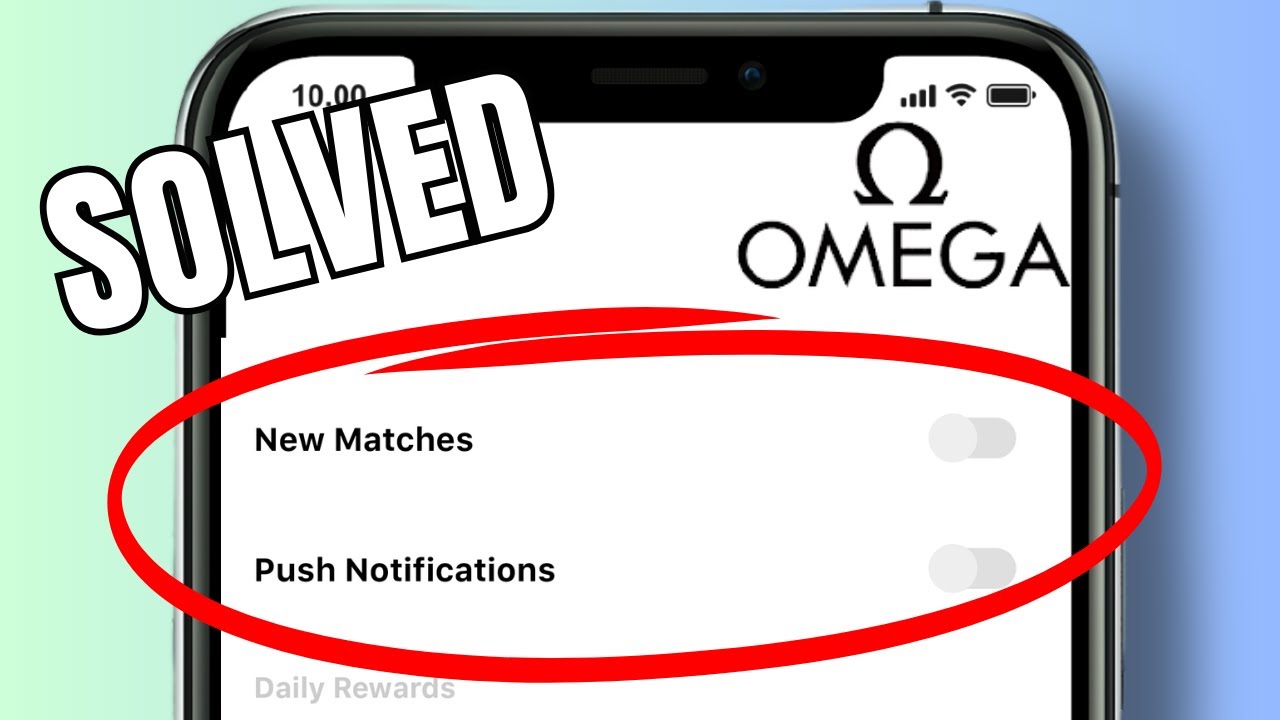 How to disable the new matches option on Omega - YouTube