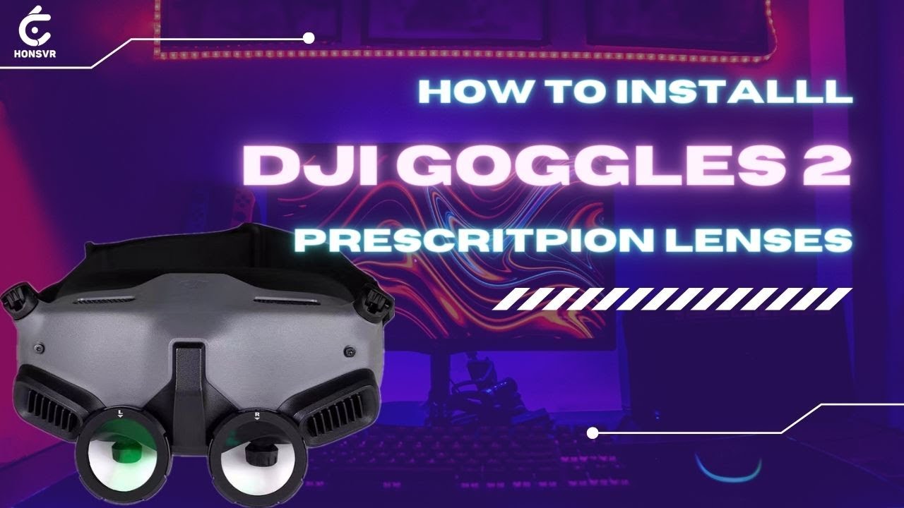 How to install DJI Goggles 2 Prescription Lenses - YouTube