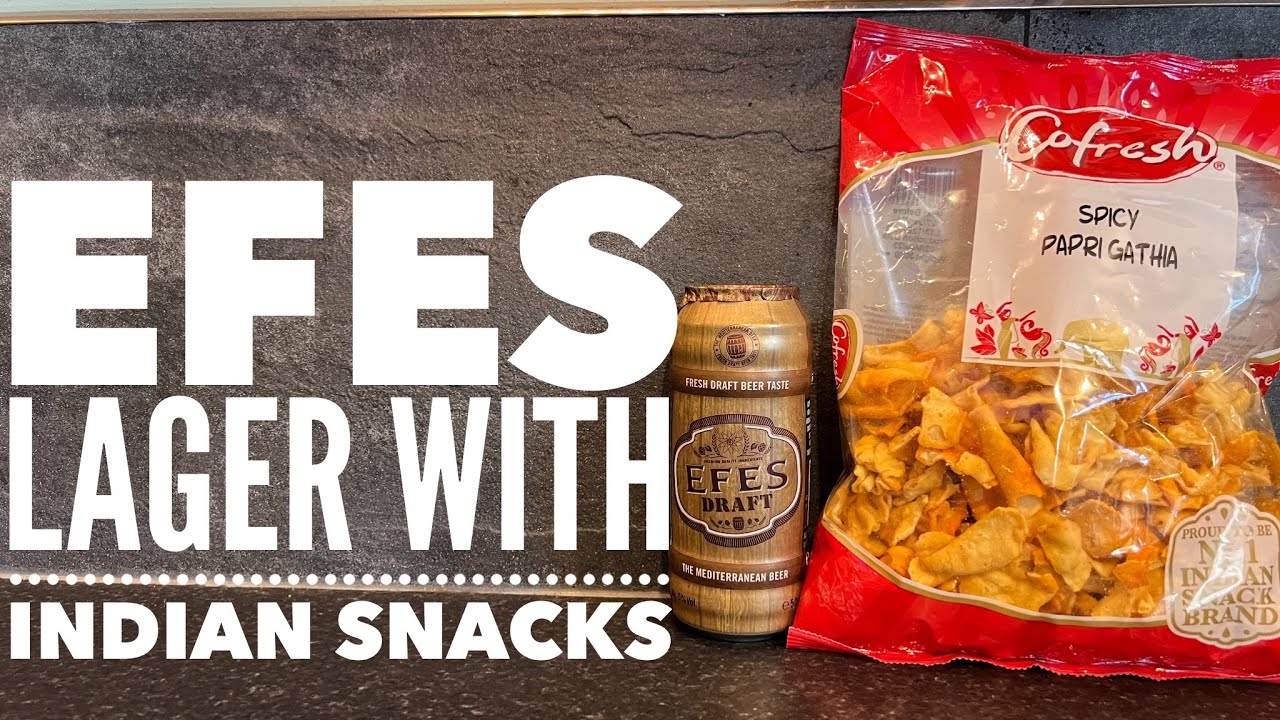 Efes Draft Beer Review With CoFresh Spicy Papri Gathia - YouTube