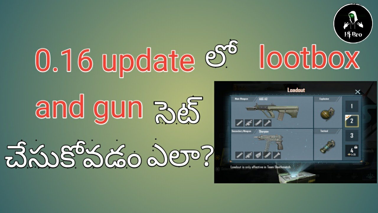 0.16 pubg update loot box gun settings. - YouTube