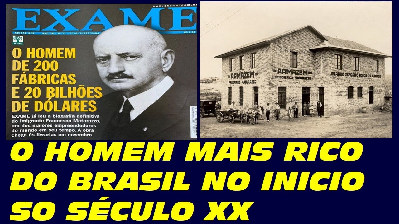 FRACESCO MATARAZZO , DE MASCATE A BILIONÁRIO. - YouTube