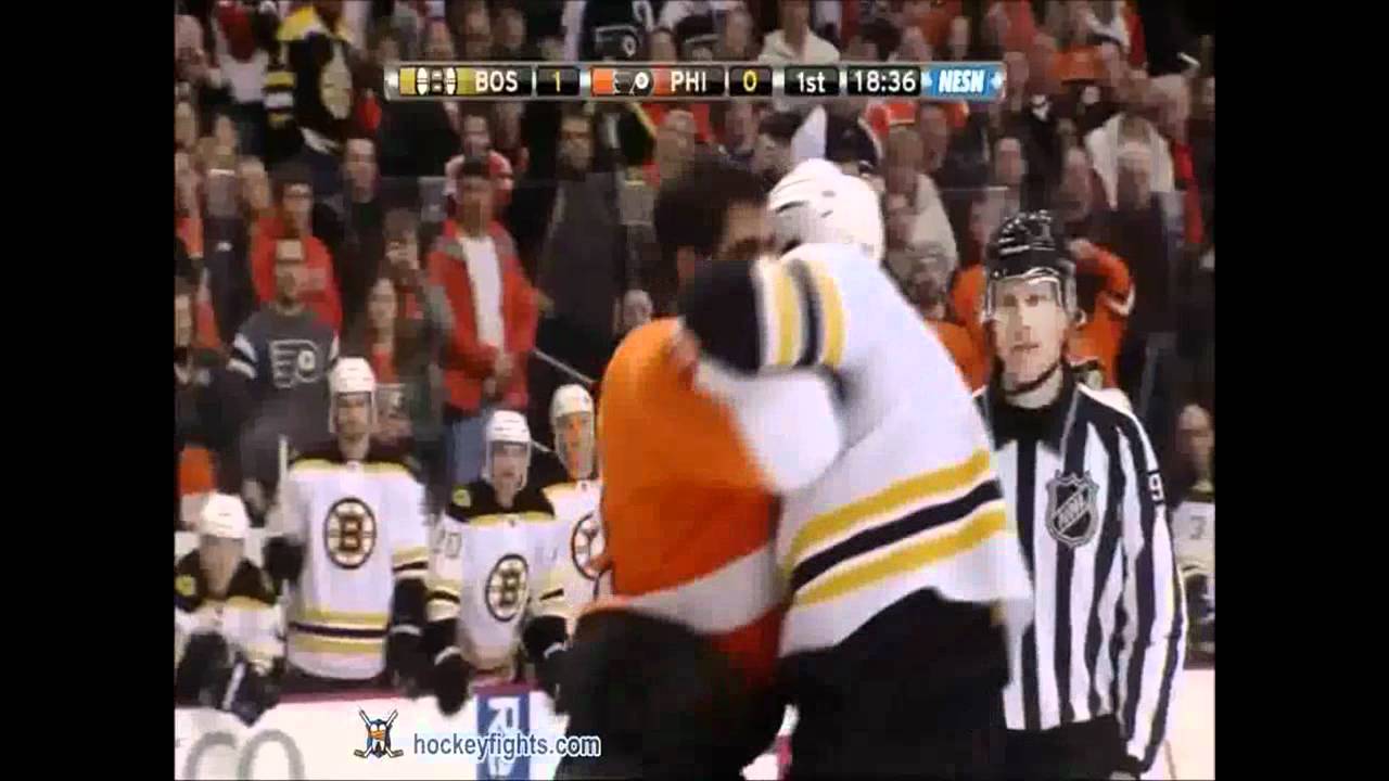 Boston Bruins Fights 2011-2012 part 4 - YouTube