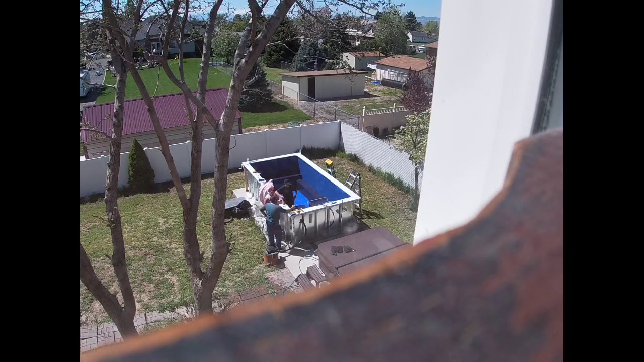 Endless pool liner installation - YouTube