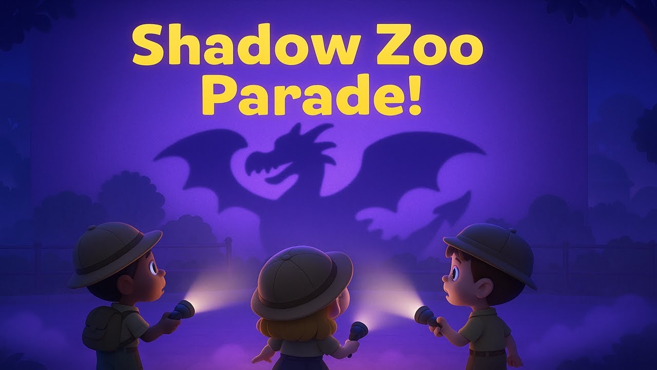 Shadow Zoo Parade! | Fun Animal Shadow Guessing Song for Kids 🎭🐘🦒 - YouTube