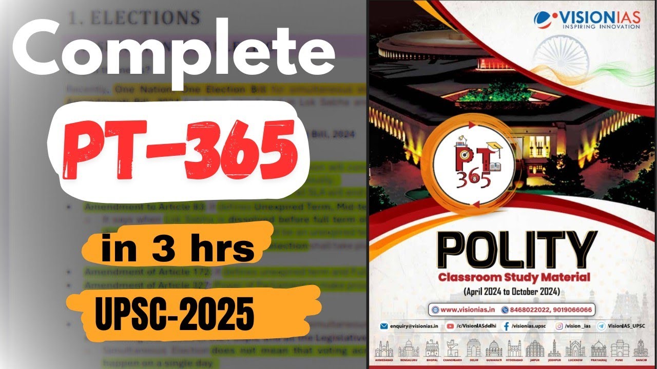 *Complete Pt365 - Polity in just 3 hours* one shot video for # ...