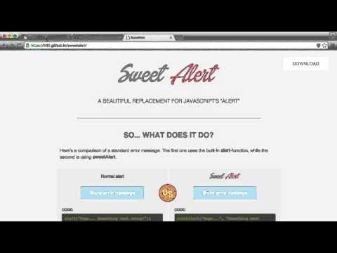 Flexible flash notifications in Laravel: SweetAlert (4/5) - YouTube