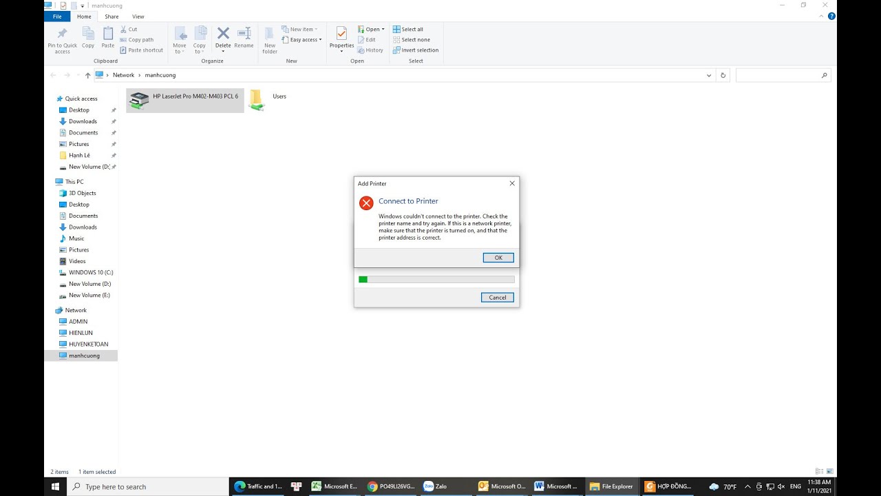 Sửa lỗi máy in windows cannot connect to the printer check the printer ...