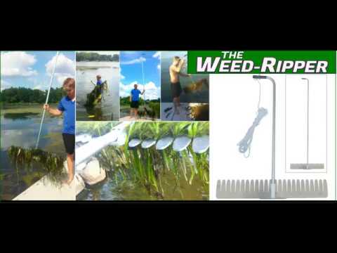 Weed-Ripper | Lake & Pond Seaweed Puller / Cutter - YouTube
