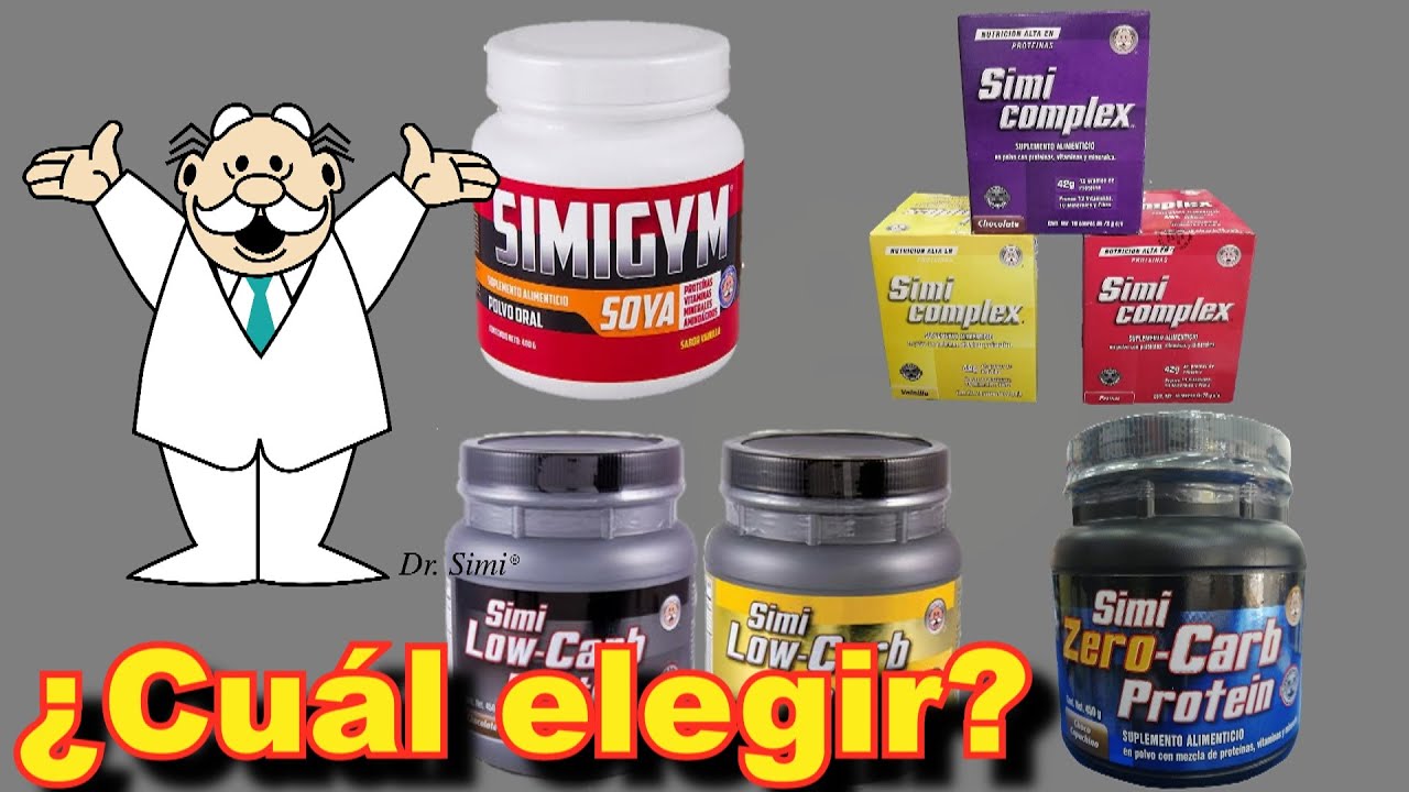 Cuál es la mejor proteína del Dr. simi, Simigym, Simicomplex, Simi Low ...