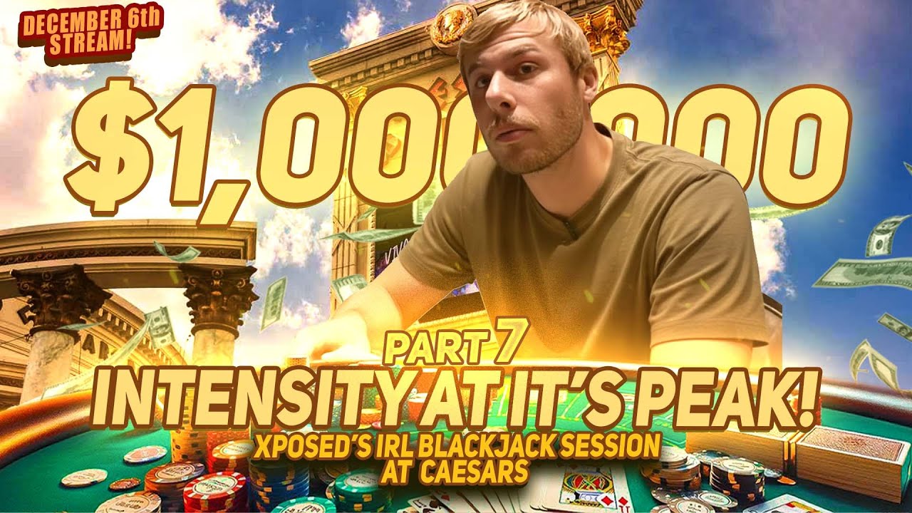 Intensityy at it's Peak! $1,000,000 IRL Blackjack Chaos at Caesars ...