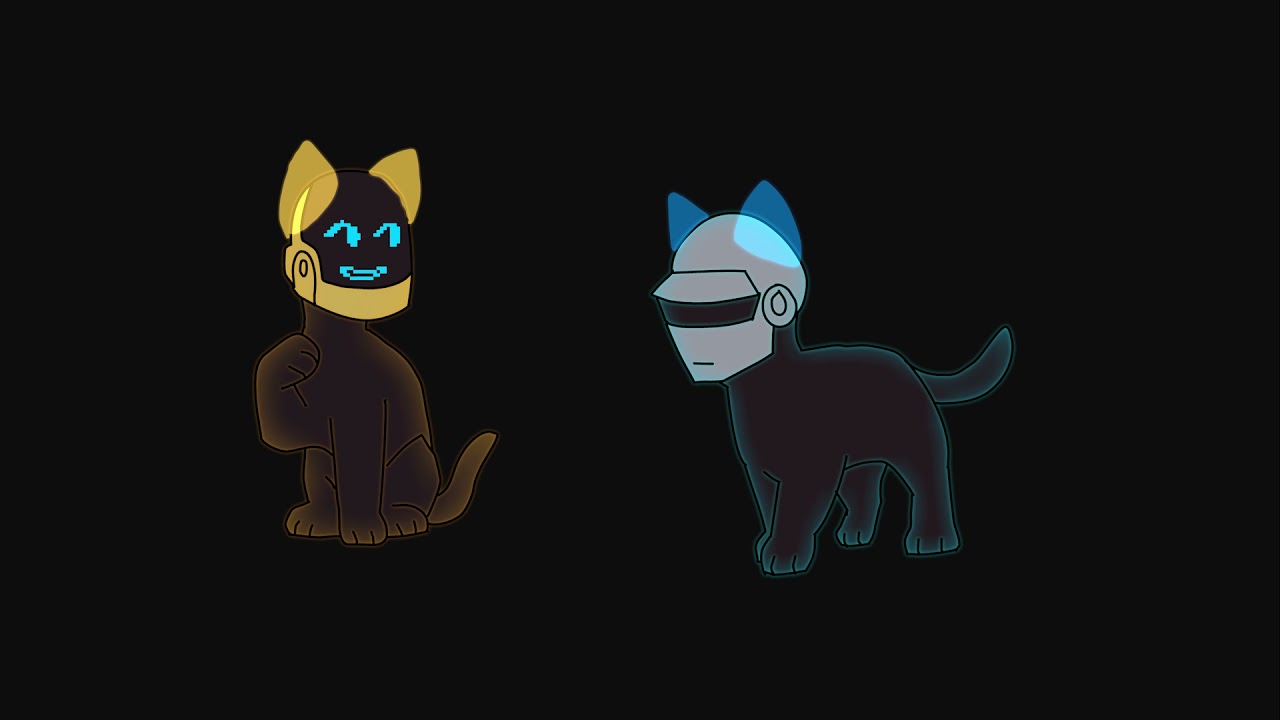 Daft Punk cats vibing - YouTube