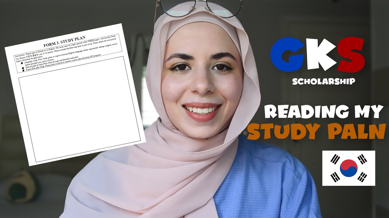 Reading my study plan (GKS Korea Scholarship embassy track) - YouTube