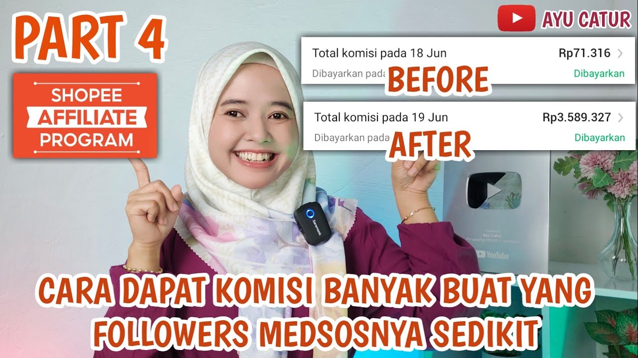 PART 4 ️CARA DAPAT KOMISI BANYAK BUAT YANG FOLLOWERS DI MEDSOSNYA SEDIKIT - YouTube