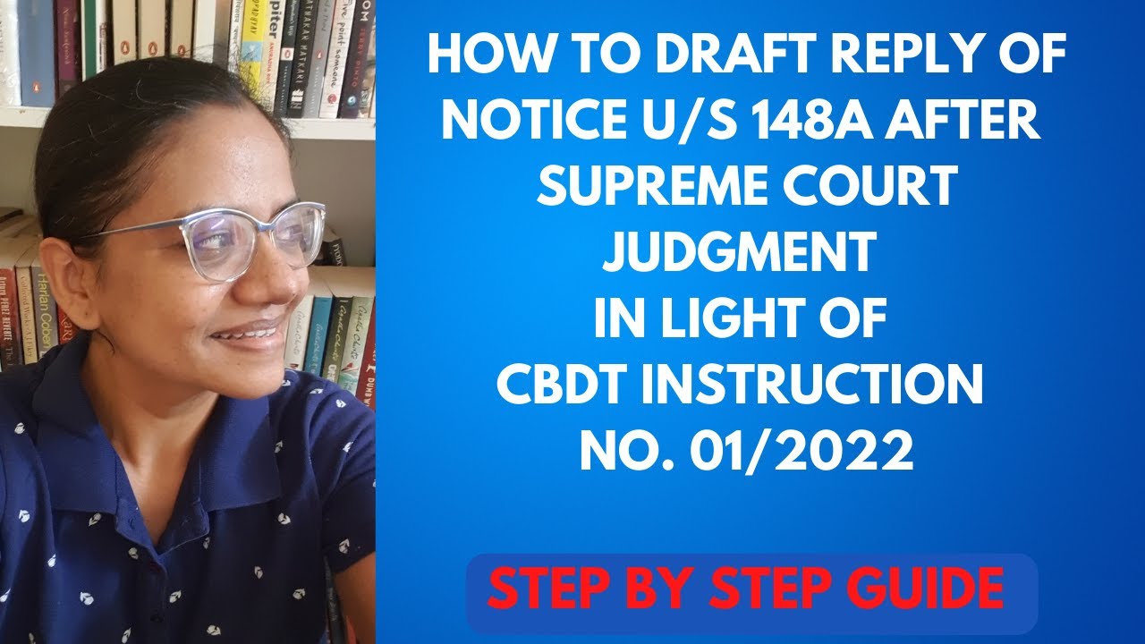 How To Draft Prepare Reply To Notice U S 148a B After Supreme Court