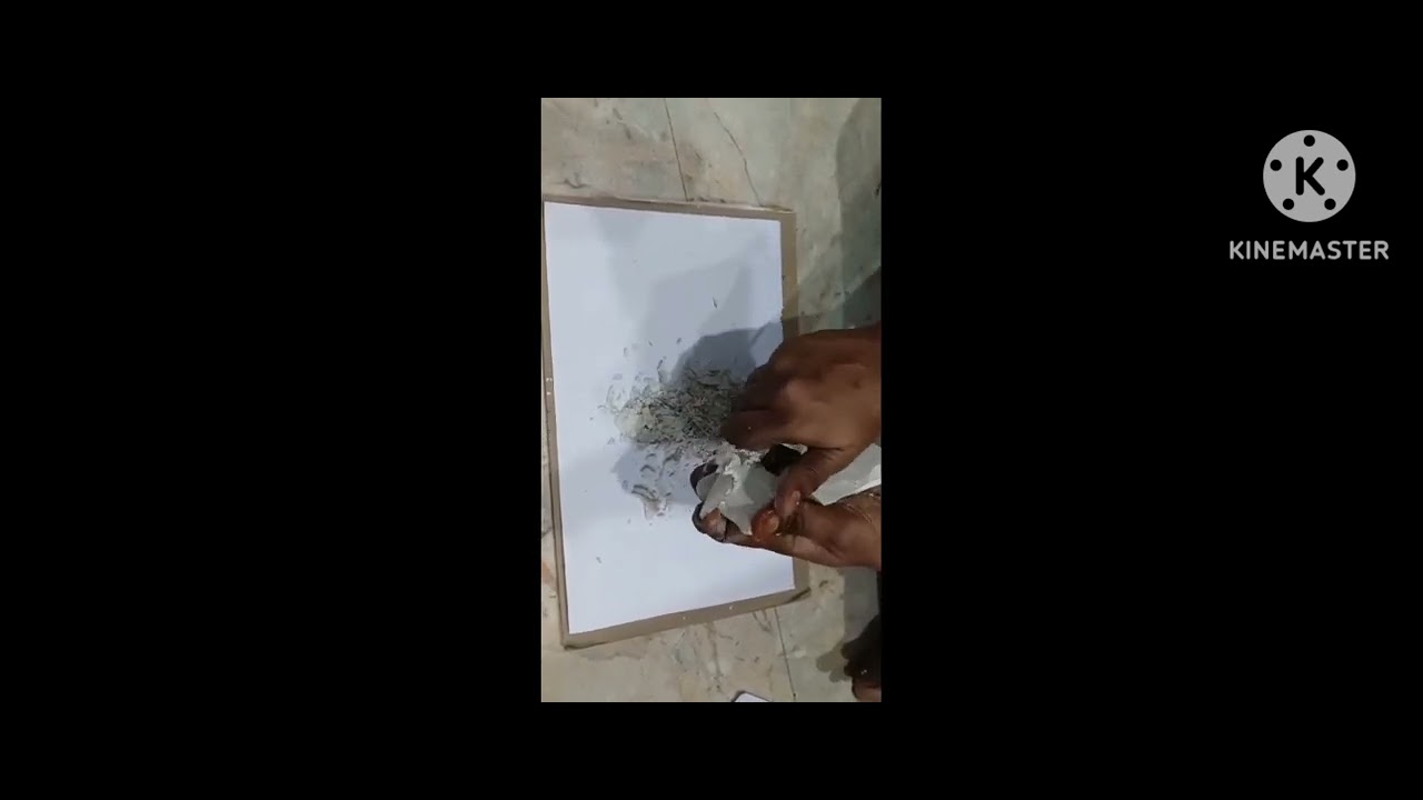 white thick slate pencil dry Scraping - YouTube