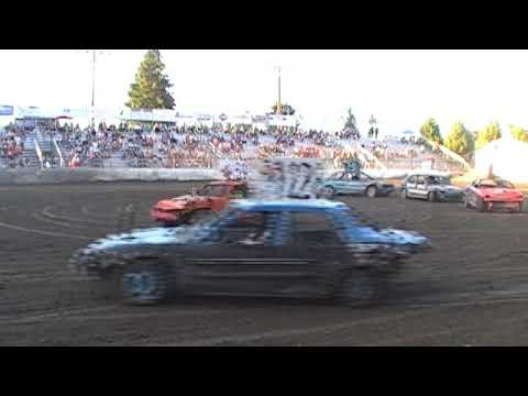 demolition derby 6 1 2019 mini car flag pole race kdda - YouTube