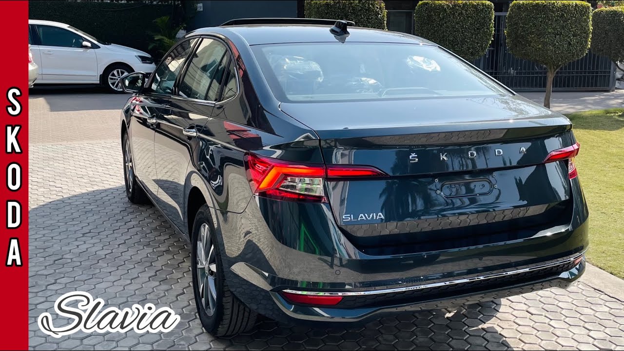2024 All New Skoda Slavia 🔥 1.0L Style AT Top Model - Grey Colour ...