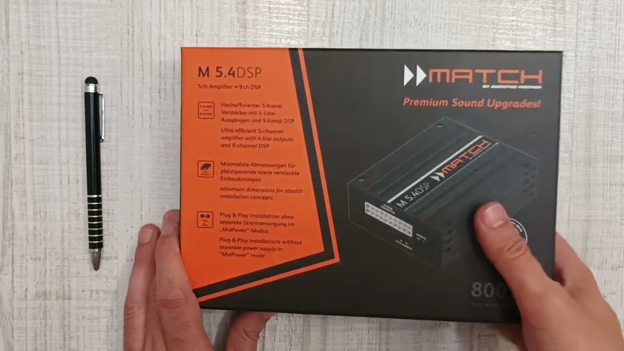 2 - Unboxing amplificador car audio "Match M 5.4DSP" - YouTube