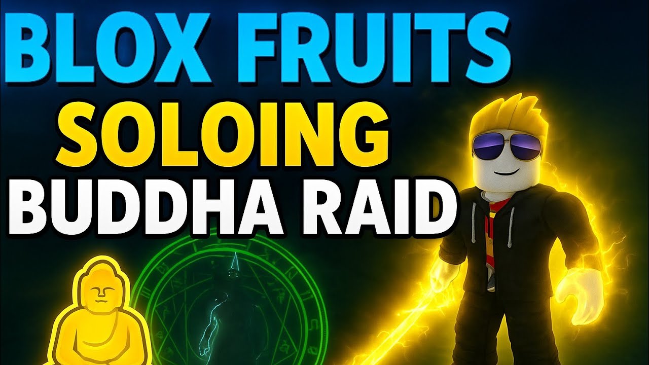 Soloing buddha raid with grinding build ever#bloxfruits#roblox# ...