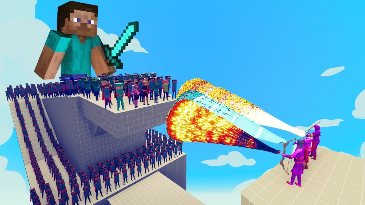 200x MINECRAFT UNITS vs 2x EVERY GOD - Totally Accurate Battle ...