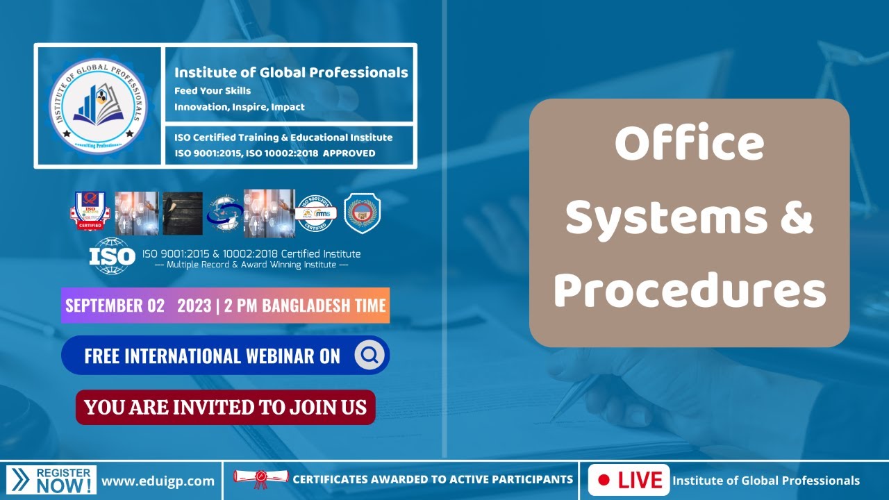 Office Systems & Procedures - YouTube