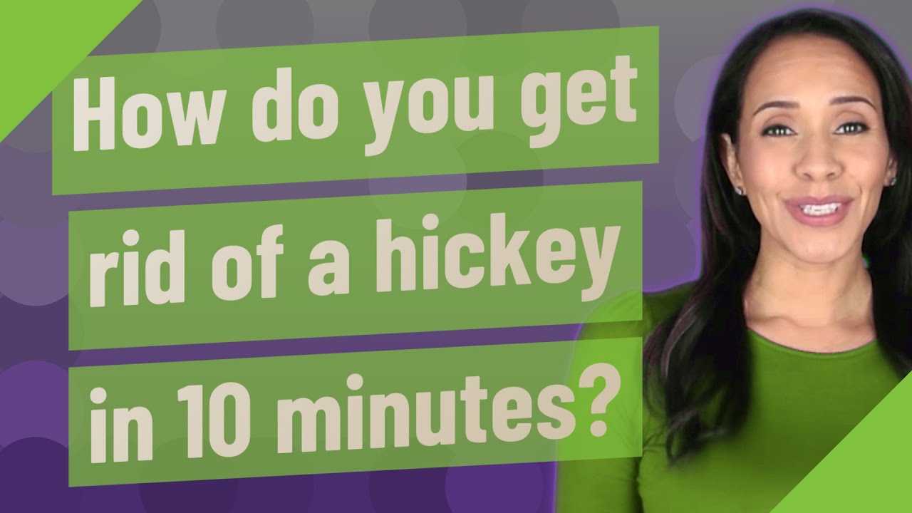 How do you get rid of a hickey in 10 minutes? - YouTube