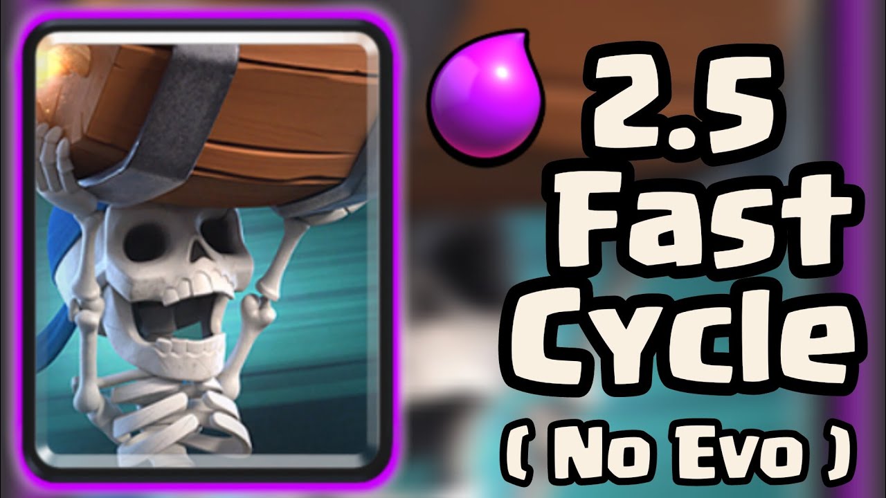 2.5 Fast Cycle | No Evo | Clash Royale - YouTube