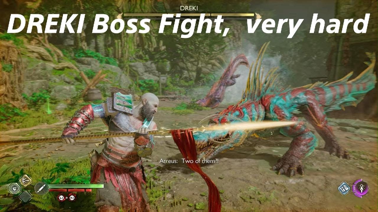 God of War Ragnarök DREKI Boss fight - YouTube