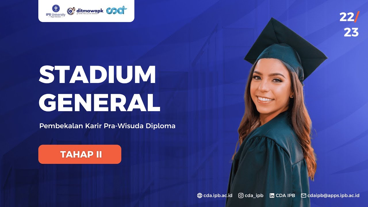 Stadium General Pra Wisuda Diploma IPB University Tahap II 2022/2023 ...