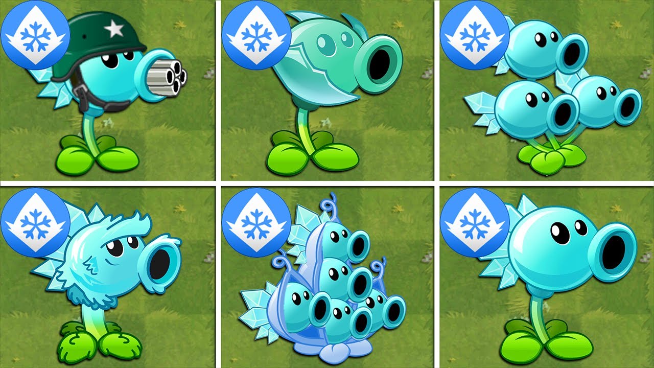 Plants vs Zombies 2 Final Boss - Every Ices Plants Level 999999 Attack ...