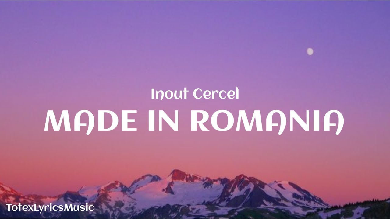 Ionut Cercel - Made In Romania (lyrics video) - YouTube