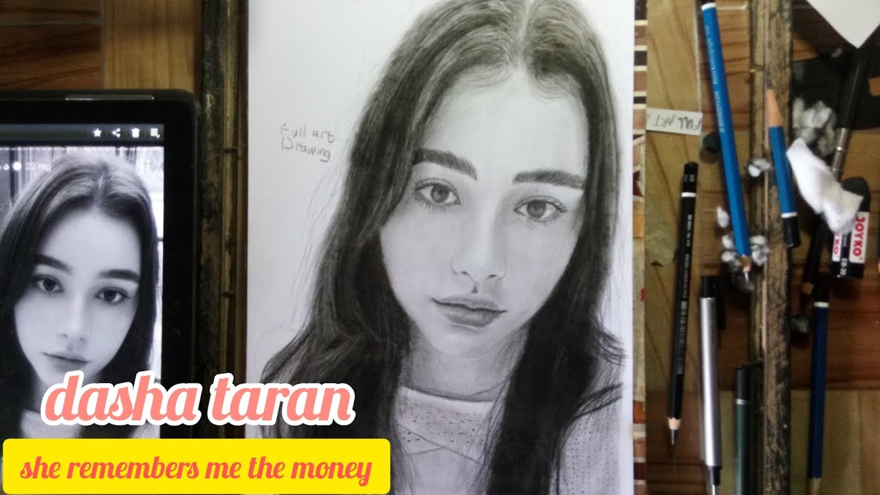 I draw an angel - DASHA TARAN - YouTube