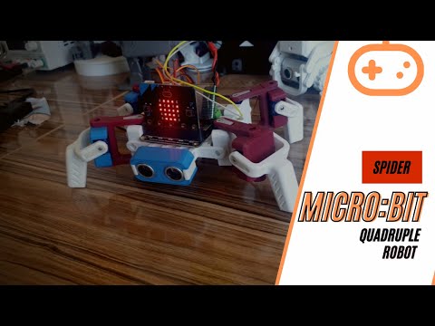 Diy Micro:Bit Quadruple (Spider) Robot | Kendin Yap Örümcek Robot