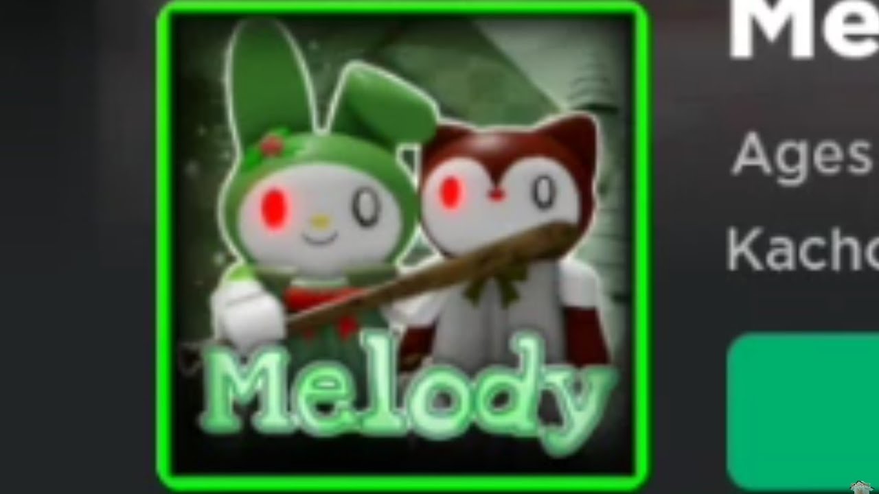 Roblox Melody Old Moments Of Melody Alpha And Melody Old Halloween Version Jumpscare 💚 - YouTube