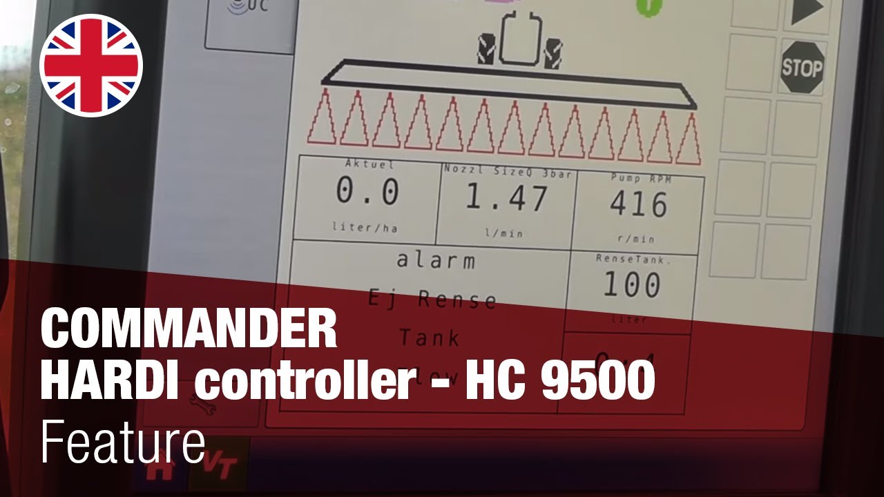 HARDI controller - HC 9500 (COMMANDER - English) - YouTube