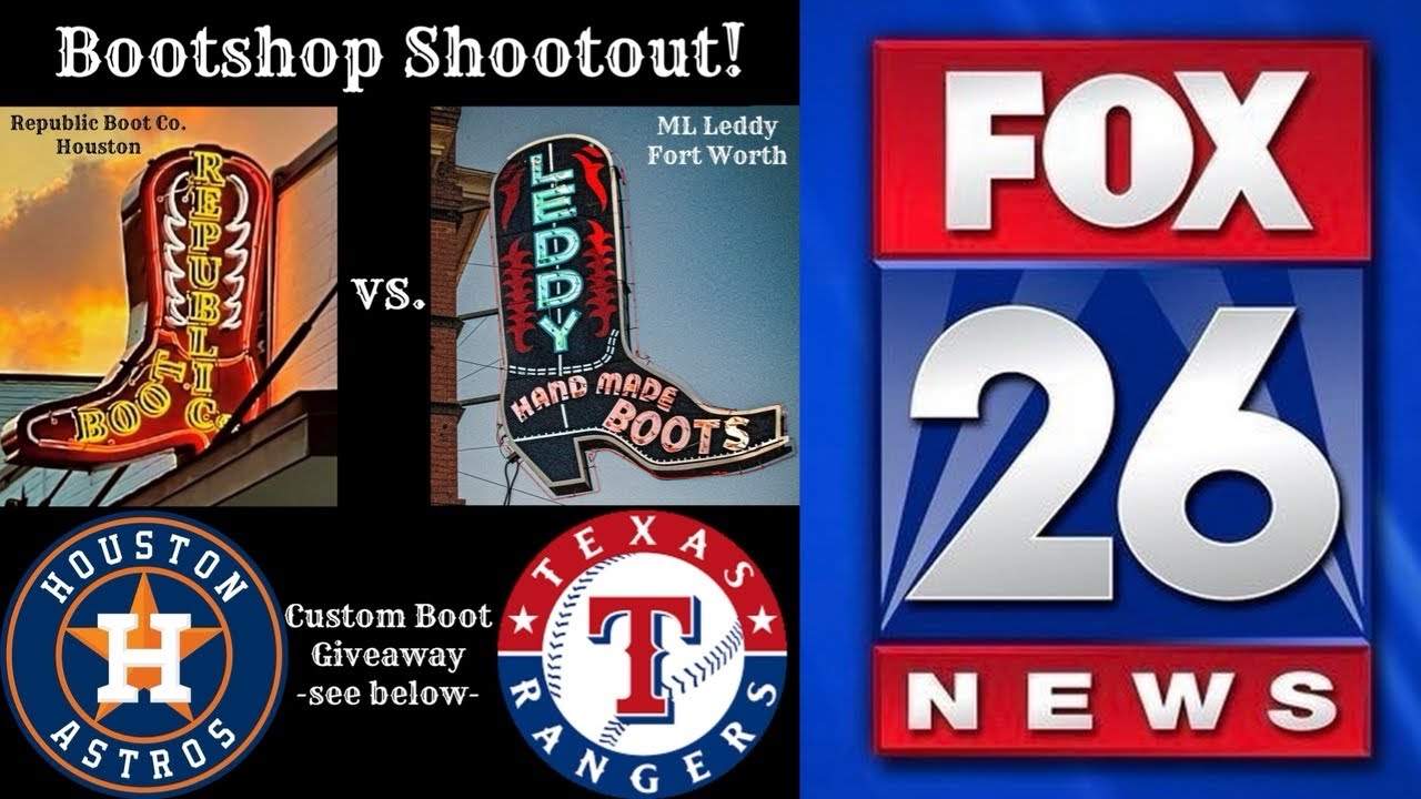 Bootshop Shootout! Republic Boot Co (Astros) vs ML Leddy (Rangers ...