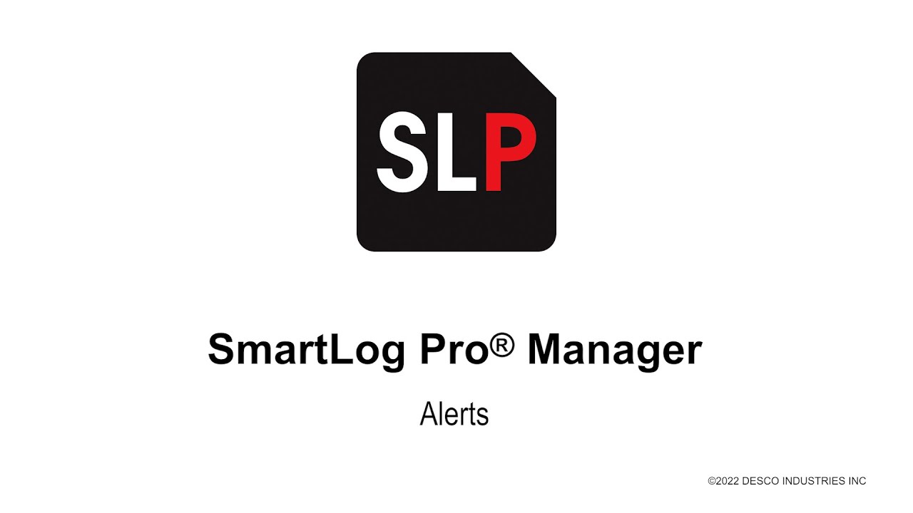 SmartLog Pro® Manager Alerts - YouTube