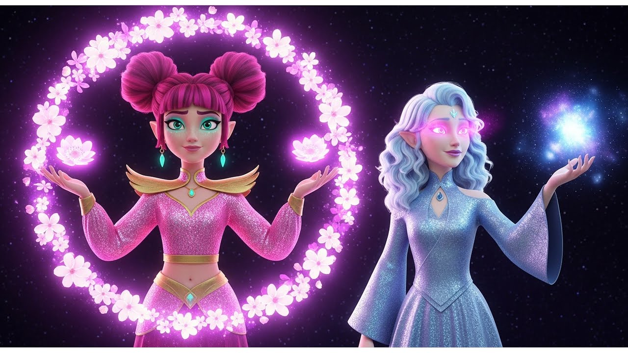 Lyra's Celestial Bloom: Dark Shadows Ignite Epic Genie Fury | Rainbow ...