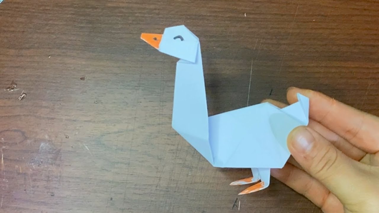 Origami Duck Folding Paper Duck ♡ Easy Paper Craft #duck #origami # ...