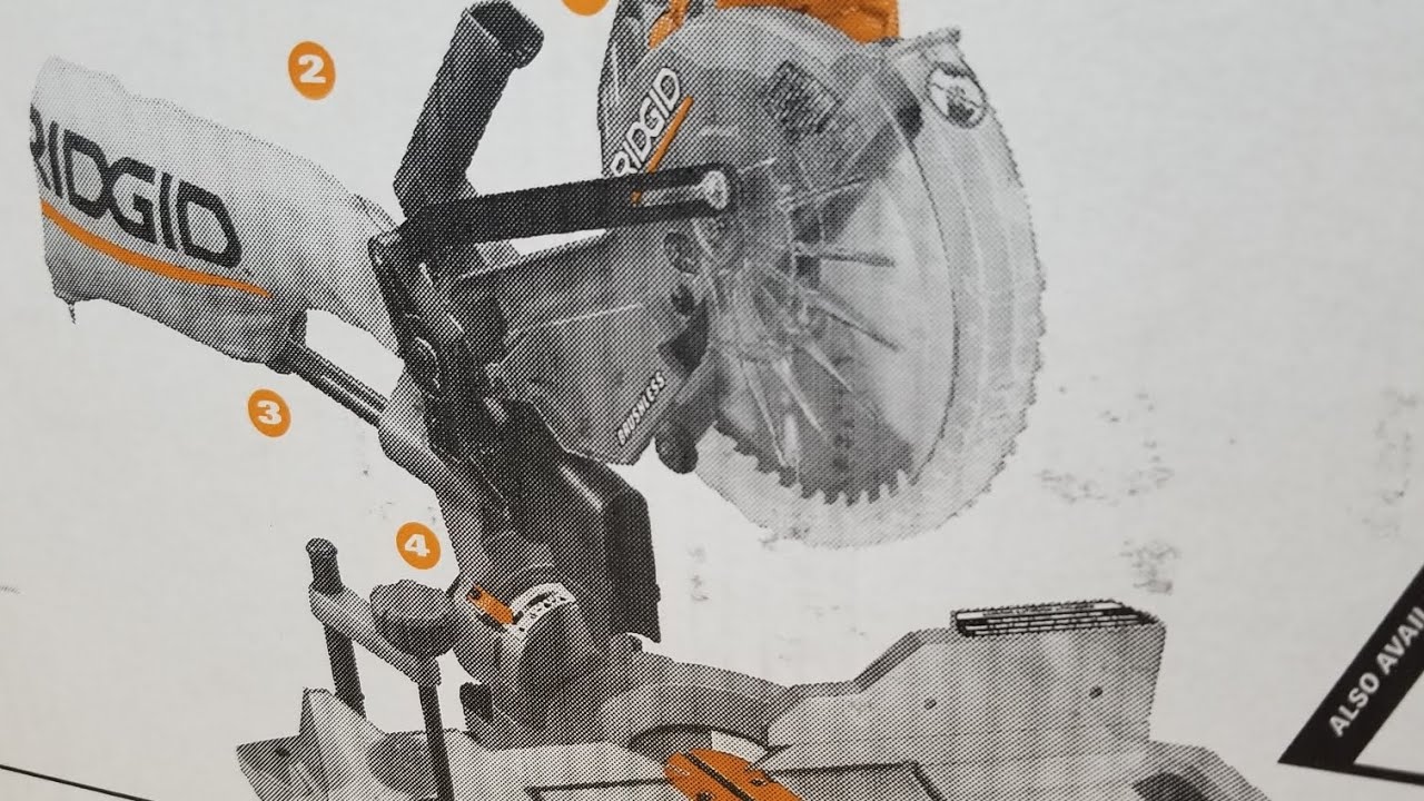 ridgid 18v Miter saw - YouTube