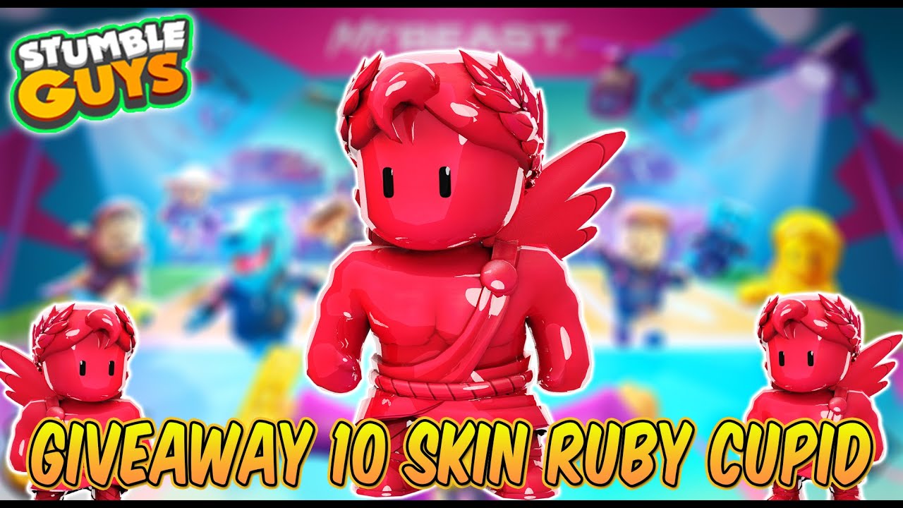 GIVEAWAY 10 SKIN SPESIAL RUBY CUPID! Yuk Ramaikan - Stumble Guys #SGxIndonesia - YouTube
