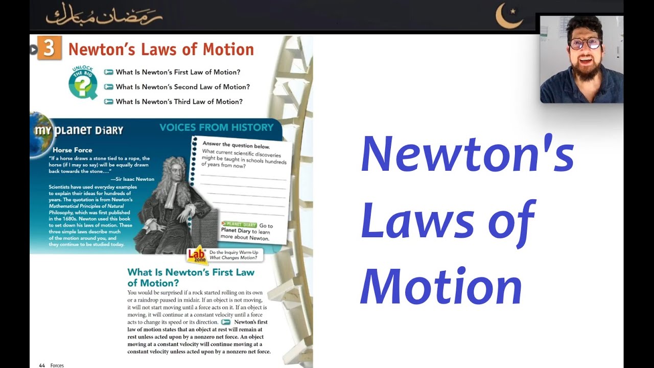 Grade 8: Newtons Laws of Motion (Unit 2.3) - YouTube
