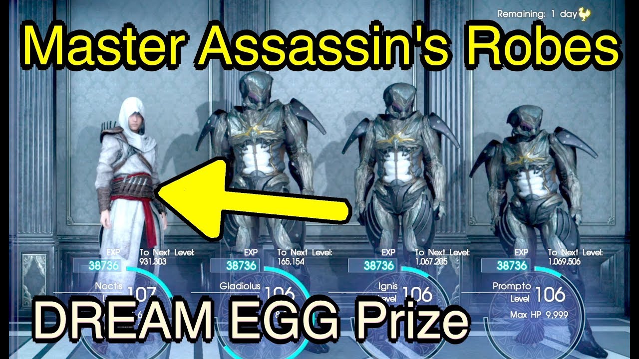 Final Fantasy XV: Master Assassin's Robes Attire (From Dream Egg) FFXV ...