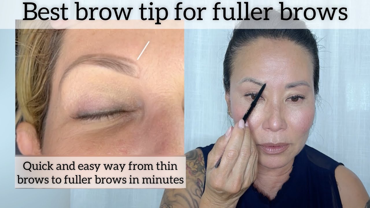 Best brow tip for fuller brows - YouTube