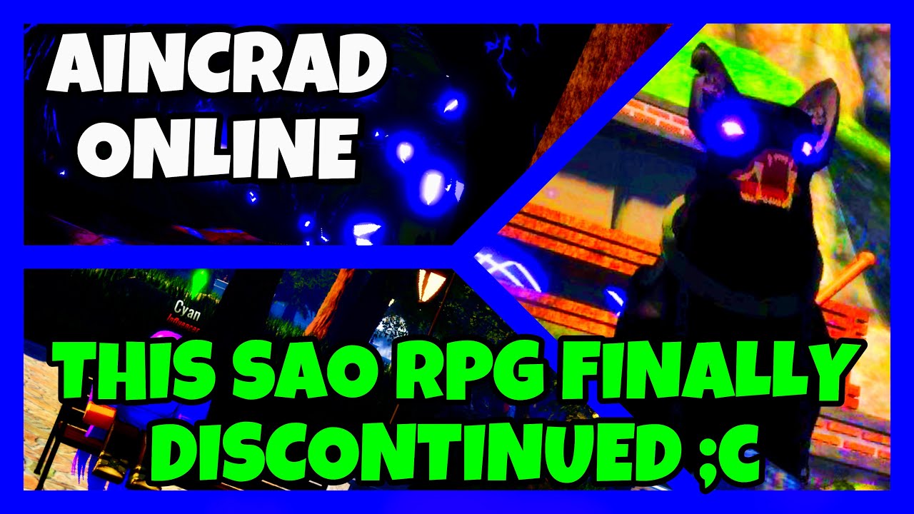 THIS SAO RPG FINALLY GOT DISCONTINUED! | Roblox | [Aincrad Online] - YouTube