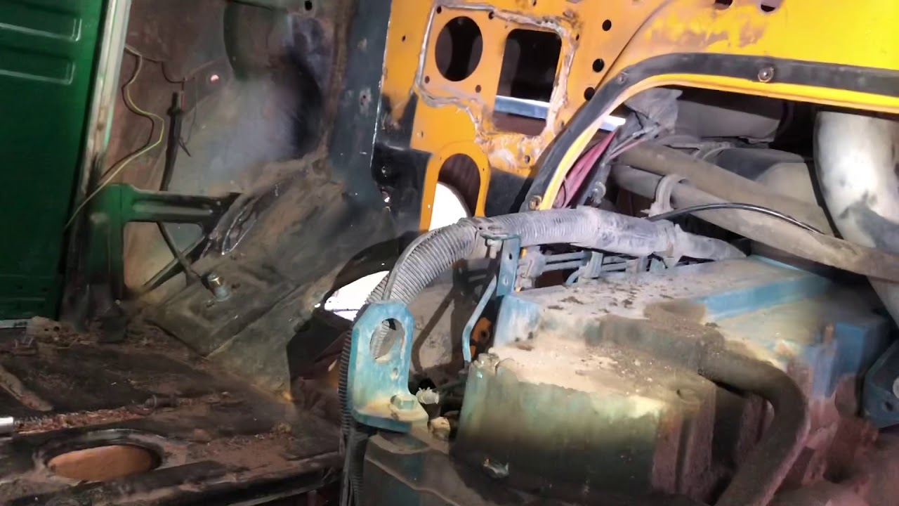 1955 F600 School bus chassis swap part 18 - YouTube